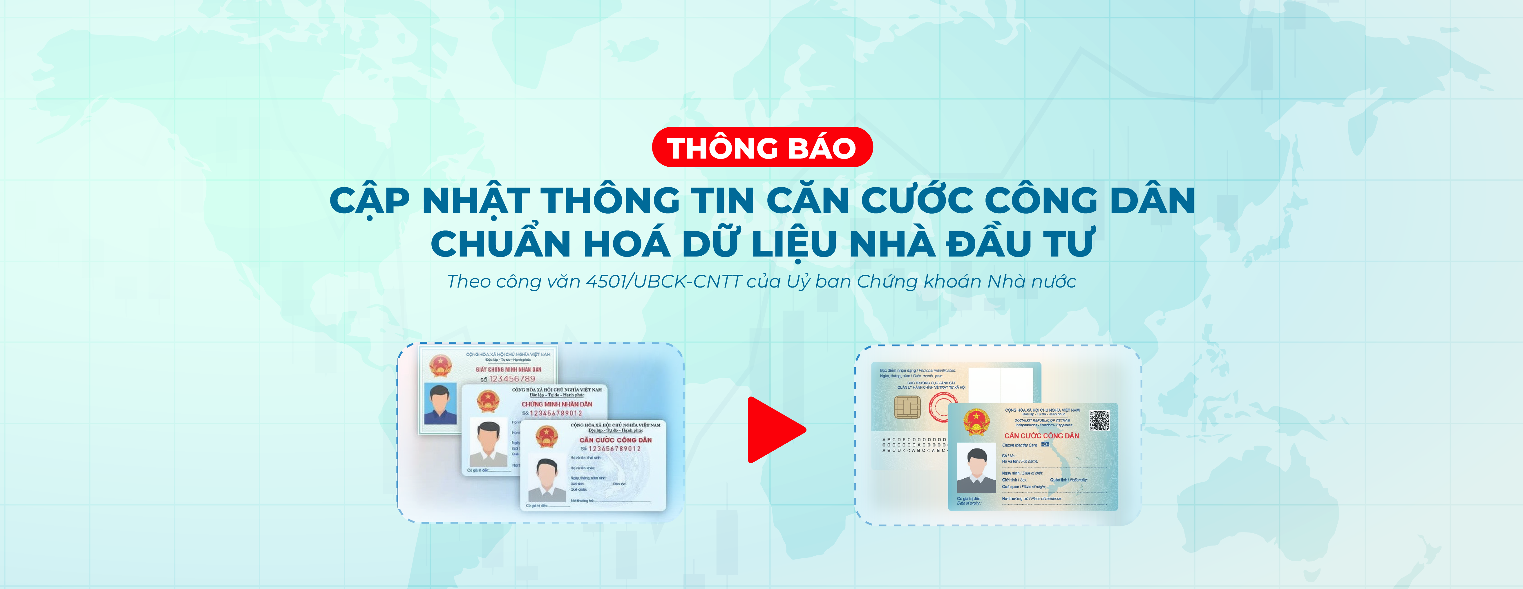 Thông báo cập nhật thông tin CCCD gắn chip/căn cước - Công ty Cổ phần ...